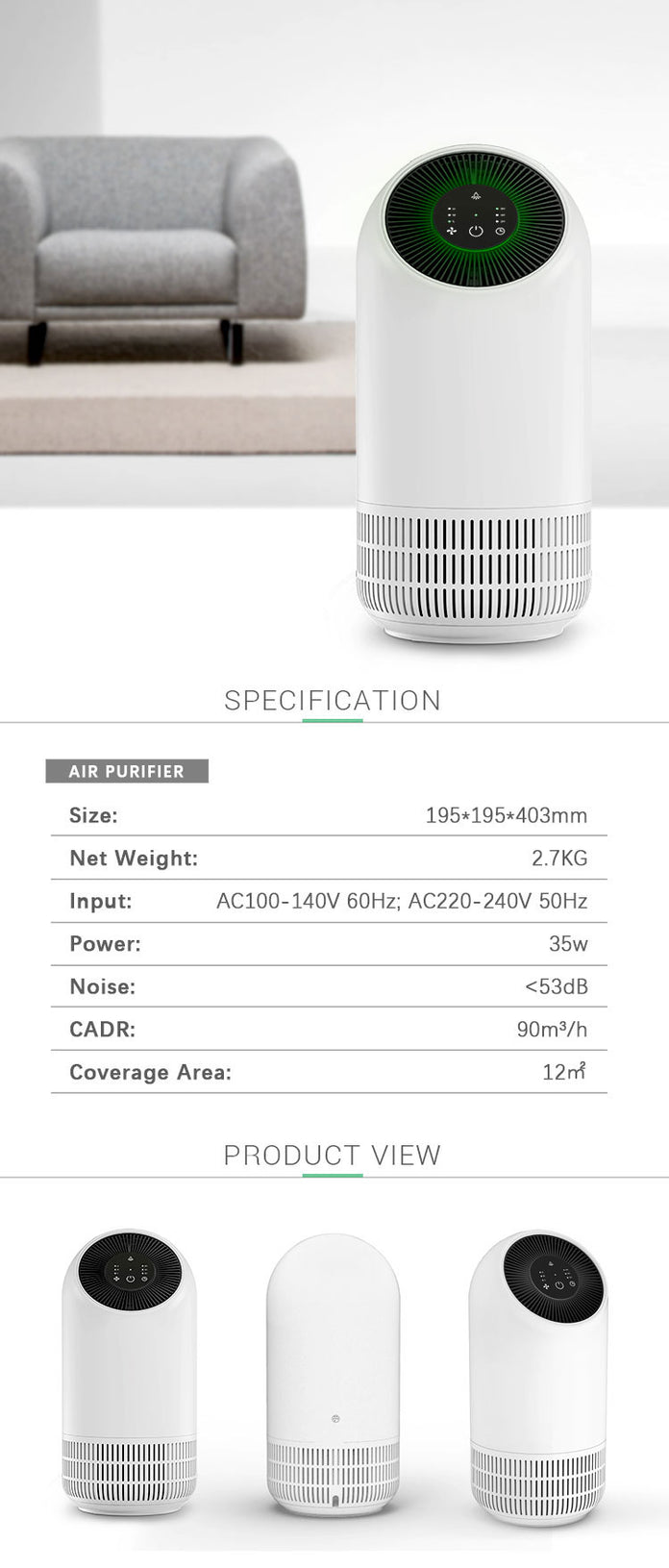 JS FLO 2.0 - 3-in-1 HEPA Air Purifier & Odour eliminator – JS Innovations